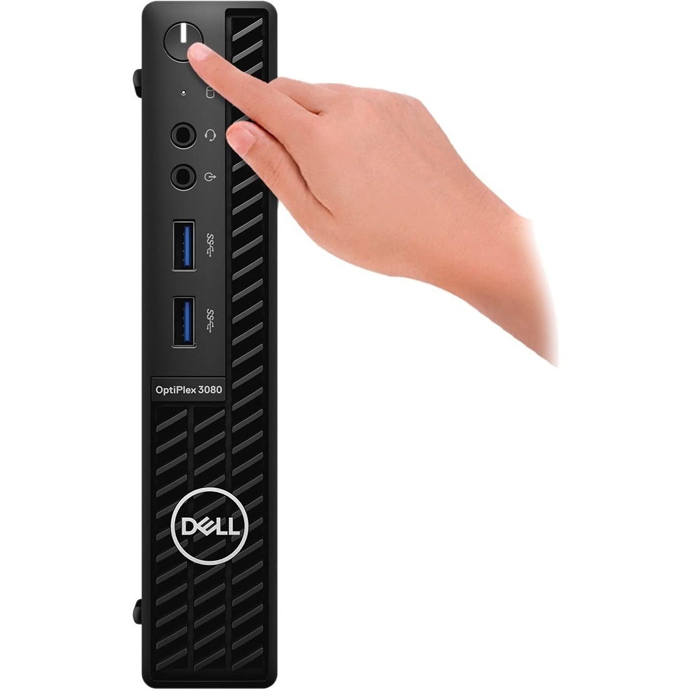 Dell OptiPlex 3000 3080 Desktop Computer - Intel Core i5 10th Gen i5-10500T Hexa-core (6 Core) 2.30 GHz - 8 GB RAM DDR4 SDRAM - 256 GB NVMe M.2 PCI Express M.2 SSD - Micro PC - Black (Renewed)