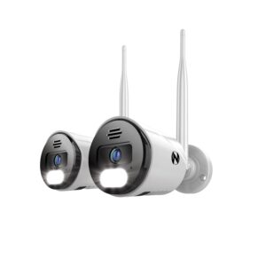 night owl sp, llc night owl wi-fi ip 4k hd indoor/outdoor dual spotlight cameras with 2-way audio, preset voice alerts and built-in camera siren