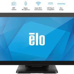 Elo I-Series 4 for Android, 22" Touchscreen Computer, Qualcomm Snapdragon SDA660, 4GB RAM, 64GB SSD, Black