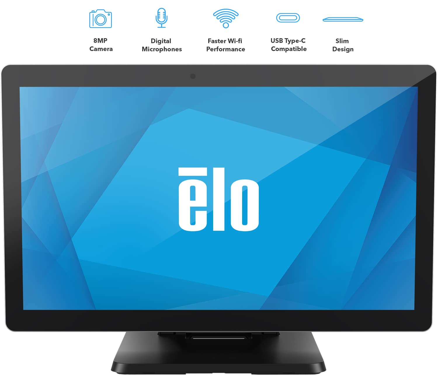 Elo I-Series 4 for Android, 22" Touchscreen Computer, Qualcomm Snapdragon SDA660, 4GB RAM, 64GB SSD, Black