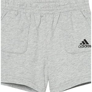 adidas Boys' Baby 2 Piece French Terry Short Set, Black, 24 Months