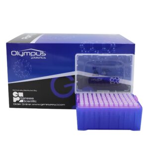 olympus plastics 10µl universal filter pipette tips, low binding, racked, sterile, 50 racks of 96 tips/unit (4800)