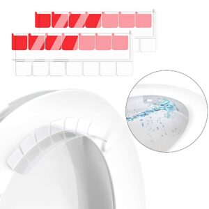 yuejuan pee guard for toilet seat, toilet splash guard, potty training pee splash guard for kids, with superglue -strongest stickiness, prevents kids and adult from peeing splash(transparent 2 pcs)