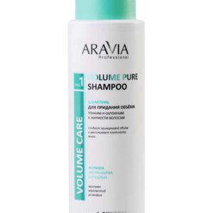 ARAVIA Volumizing Professional Shampoo for Fine and Oily Hair | Sulfate Free | Hair Volume Pure Care| Barbershop product 400 ml 13.5 Fl Oz