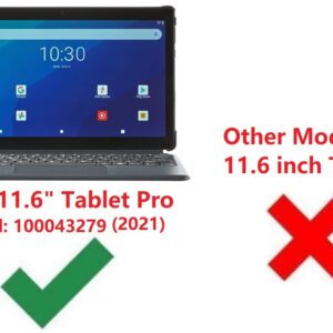 onn 11.6 inch Tablet Pro Screen Protector (Model: 100043279), Tempered Glass Film [ Anti-Fingerprints ] [ Case Friendly ] Protective Film Screen Protector for onn 11.6 inch Tablet Pro