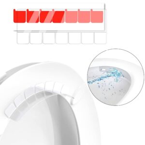 yuejuan pee guard for toilet seat, toilet splash guard, potty training pee splash guard for kids, with superglue -strongest stickiness, prevents kids and adult from peeing splash(transparent 4 pcs)