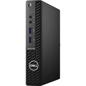 Dell OptiPlex 3000 3080 Desktop Computer - Intel Core i5 10th Gen i5-10500T Hexa-core (6 Core) 2.30 GHz - 8 GB RAM DDR4 SDRAM - 256 GB NVMe M.2 PCI Express M.2 SSD - Micro PC - Black (Renewed)