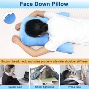 AOSSA Face Down Pillow After Eye Surgery BBL Bed for Sleeping Medical Prone Pillow Retina Surgery Vitrectomy Recovery Equipment Stomach Sleeper Pillow Bed Massage Face Cradle Cushion