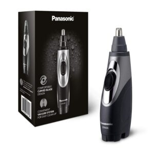 panasonic er430k men's wet/dry nose & ear hair trimmer with vacuum cleaning system - black glasses cleaning cloth