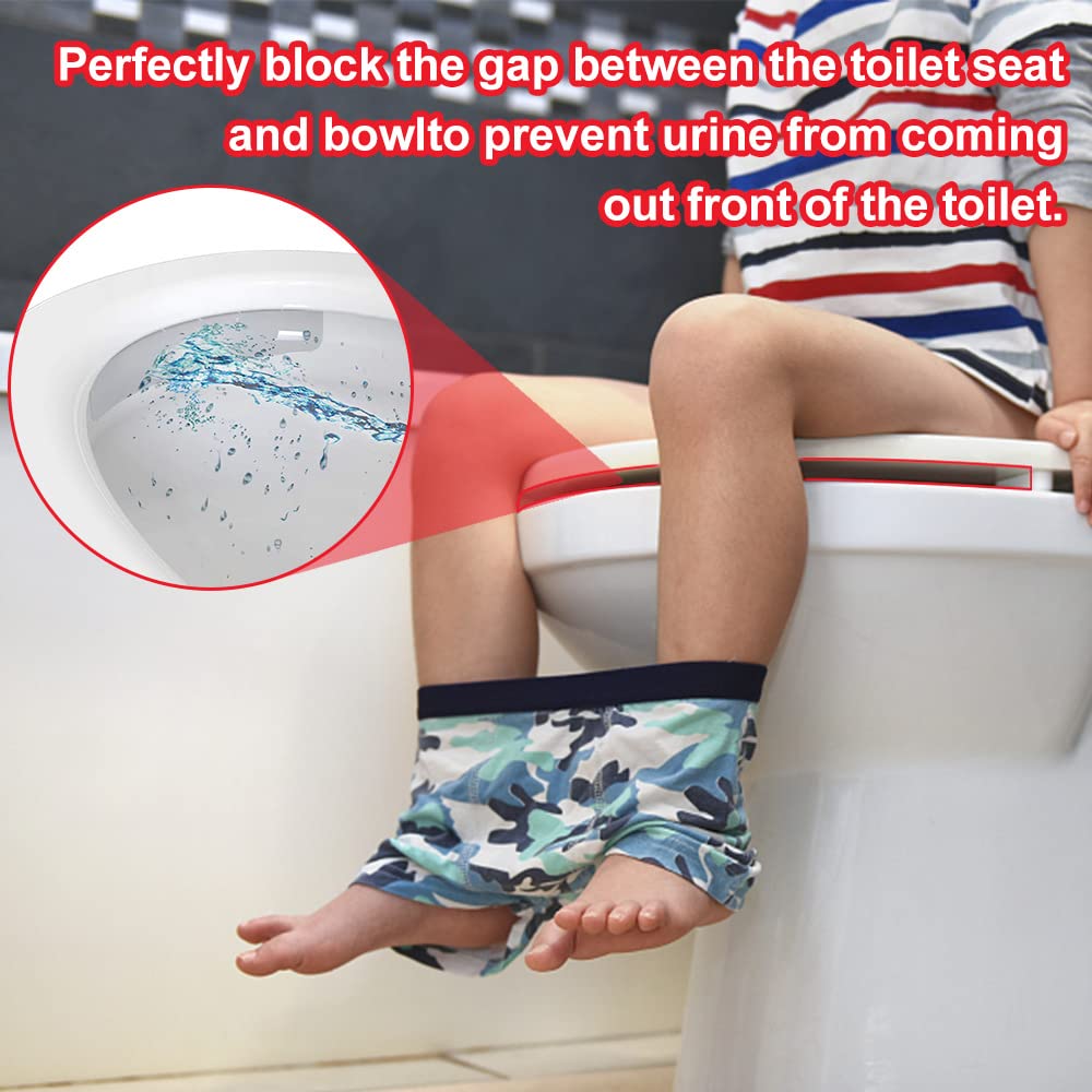 YueJuan Pee Guard for Toilet Seat, Toilet Splash Guard, Potty Training Pee Splash Guard for Kids, with Superglue -Strongest Stickiness, Prevents Kids and Adult from Peeing Splash(Transparent 4 Pcs)