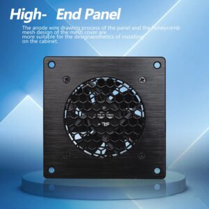 SCCCF USB Cabinet 80MM Fan Quiet Cooling Fan System 4" with Speed Control, for Home Theater AV Cabinets