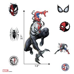 Wall Palz Marvel Venomized Spider-Man Wall Decals - Marvel Spider-Man Wall Decal - with 3D Augmented Reality Interaction - 27" Tall Venom Symbiote Spider-Man Stickers Marvel Room Decor