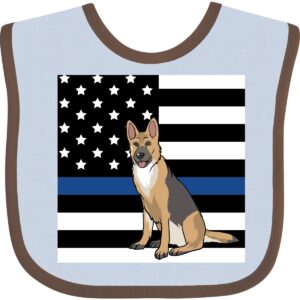 inktastic police k 9 blue line flag baby bib navy blue 3ac8e