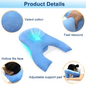 AOSSA Face Down Pillow After Eye Surgery BBL Bed for Sleeping Medical Prone Pillow Retina Surgery Vitrectomy Recovery Equipment Stomach Sleeper Pillow Bed Massage Face Cradle Cushion