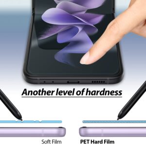 DOME GLASS Whitestone GEN Film Screen Protector for Samsung Galaxy Z Flip 3 (2021) Anti-Bubble HD Clear Hard Coated PET Film Screen Guard