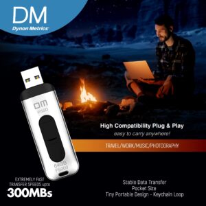 Dynon Metrics External SSD Flash Drive – External SSD Drive with Retractable USB-A Connectivity – Portable SSD for Travel, Office, Work from Home – Sleek and Durable Alloy SSD External Stick 256 GB