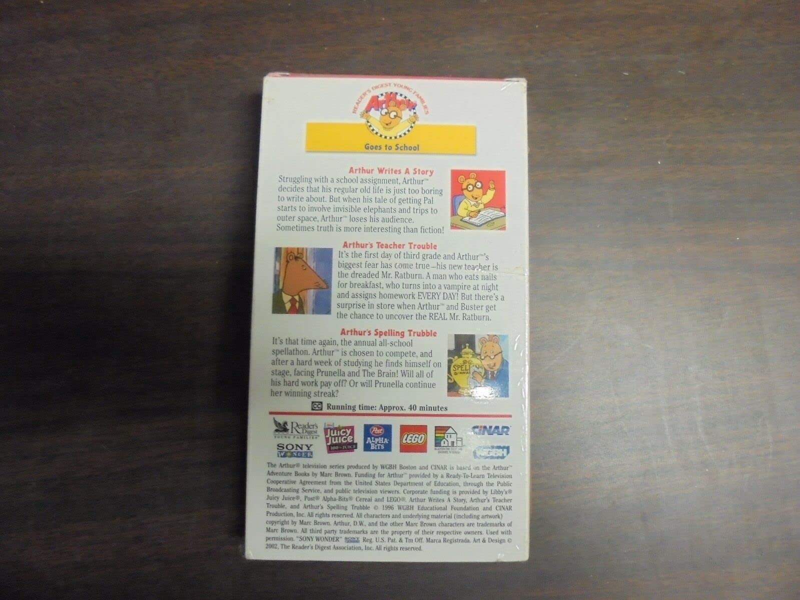 New Sealed VHS Movies Reader's Digest Arthur Goes to School (G)