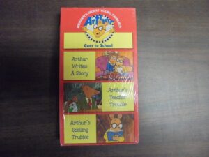 new sealed vhs movies reader's digest arthur goes to school (g)