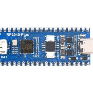 waveshare RP2040-Plus Board (Without Header), Pico-Like MCU Board Based on Raspberry Pi RP2040, Dual-Core Arm Cortex M0+ Processor Onboard 4MB Flash,USB-C Connector, Recharge Header,etc