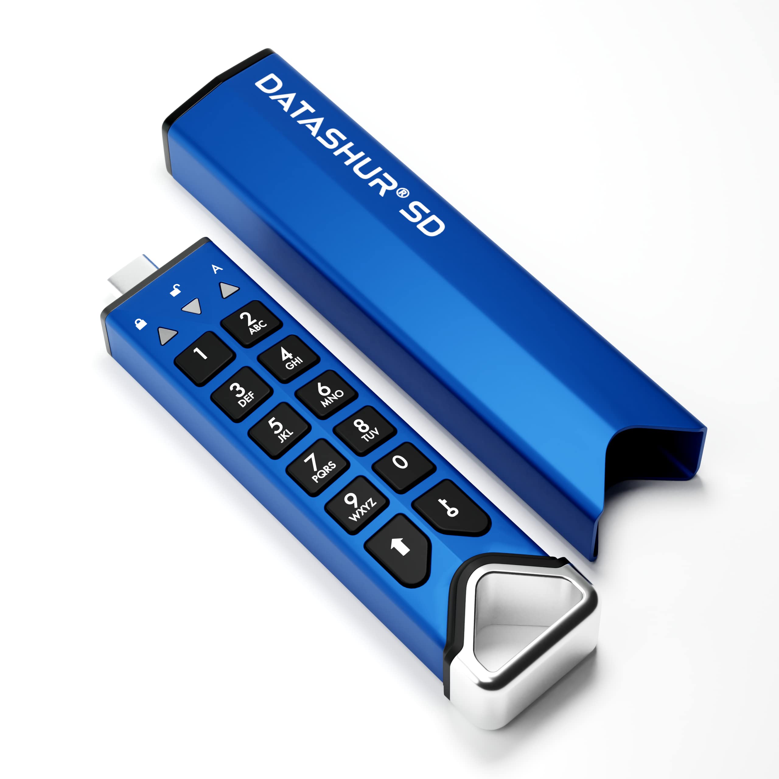 iStorage datAshur SD 1TB Encrypted USB Flash Drive with Removable iStorage microSD Cards Password Protected Secure Collaboration FIPS Compliant