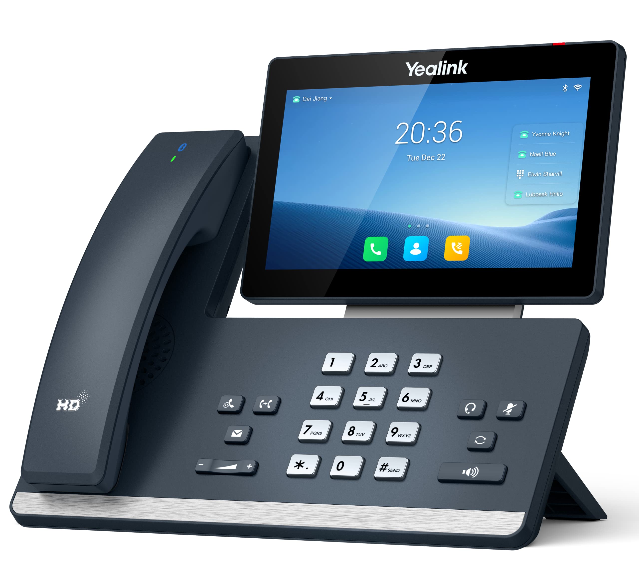 Yealink SIP-T58W Pro IP Phone - Corded/Cordless - Corded/Cordless - Bluetooth, Wi-Fi - Wall Mountable, Desktop - Classic Gray