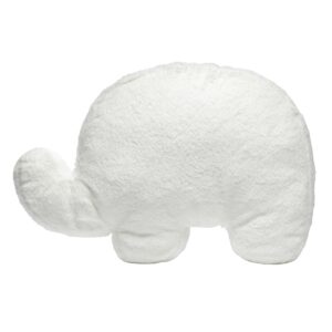 Lambs & Ivy Jungle Elephant Pillow Plush White