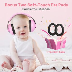 Baby Noise Cancelling Headphones, Toddler Ear Protection (0-3 Years),Baby Plane Travel Essentials,Newborns Sound Proof Ear Muffs for Flying,Infant Airplane Must Have Accessories for Hearing Protection