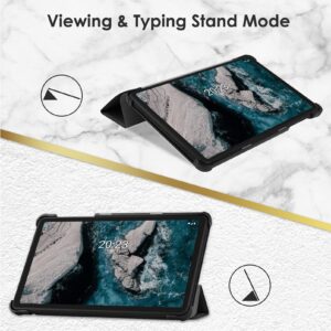 KuRoKo Case for Nokia Tablet T20, Slim Light Cover Trifold Stand Hard Shell Case for Nokia Tablet T20 (TA-1392) 2021 Released 10.36-Inch (Black)