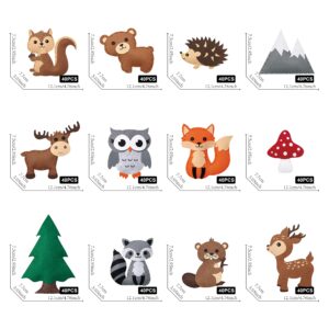 Sew Mini Animal Plushies Craft Kit for Kids – Sew and Stuff 12 Animal Themed Mini Plushies for Girls, Sewing Craft for Beginners, Learn to Sew Arts and Crafts Set, Pre-Cut and Pre-Punched Sewing Kit