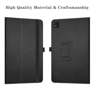 JRTAL Compatible with TCL Tab Pro 5G Case/TCL TABMAX 10.4 Case,Premium PU Leather Slim Stand Cover for 10.36" TCL Tab Pro 5G TCL-9198S/TCL TABMAX 10.4 9296Q Tablet(Not fit TCL Tab 10 5G 9183),Black