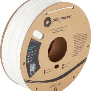 2.85mm(3mm) ABS Filament 2.85mm White ABS, 1kg Heat Resistant ABS - Polymaker PolyLite ABS 3D Printer Filament 2.85mm White Filament, Print with 2.85mm Openning 3D Printers Only