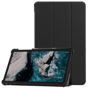 kuroko case for nokia tablet t20, slim light cover trifold stand hard shell case for nokia tablet t20 (ta-1392) 2021 released 10.36-inch (black)