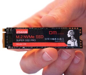 dynon metrics pcie nvme m.2 internal ssd hard drive – nvme1.3 standard internal ssd board – fast speed data transfer – compact internal solid state drive – 4 flash drive memory channels - 256 gb