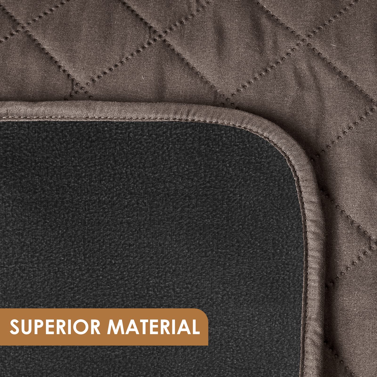 STONECREST Heated Seat Cushion Pad, Breathable Comfort Universal Seat Covers, Seat Protectors (Faux Leather, 12V-Fawn Grey)