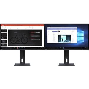 Lenovo ThinkVision E27q-20 27" WQHD WLED LCD Monitor - 16:9 - Raven Black, 14.5"x24.2"x1.8"