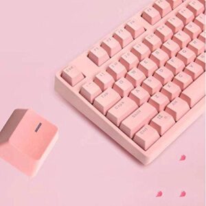 WuyUesun Gaming Keyboard and Mouse Set Optical Magnetic Mechanical Keyboard Mouse USB Headset, Pink