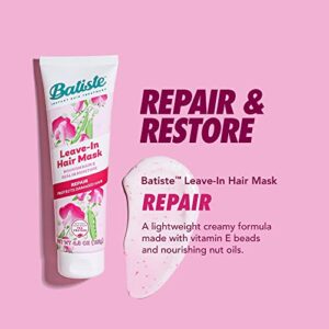 Batiste Heat Protectant For Hair & Leave In Conditioner Hair Mask, Smooth Formula, Hair Conditioner for Dry or Wet Hair, Infused with vitamin E for Enhancing Haircare, 4.3oz.