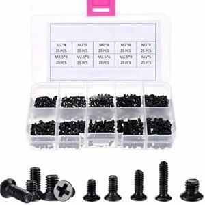 opytr screw anchors m2 m3 screw set km2 machine laptop screw flat head drive accessories for repair computer electronic laptop screws kit anchors (color : 250pcs set, size : phillips km set)