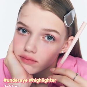 COLORGRAM Under Eye Highlighter Stick 02 Cool Tone | Silky-Smooth Long-Lasting Highlighter & Contouring Stick for Smudge-Proof, Shining Daily Makeup | K-Beauty Face Highlighters & Luminizers