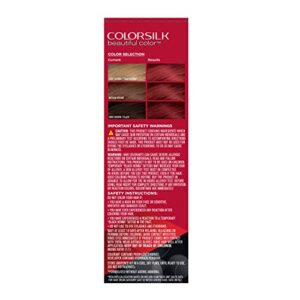 Revlon Permanent Hair Color, Permanent Red Hair Dye, Colorsilk with 100% Gray Coverage, Ammonia-Free, Keratin and Amino Acids, Red Shades (Pack of 3)