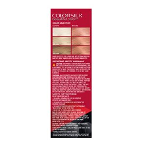 Permanent Hair Color by Revlon, Permanent Blonde Hair Dye, Colorsilk with 100% Gray Coverage, Ammonia-Free, Keratin and Amino Acids, Blonde Shades, 85B Strawberry Blonde (Pack of 3)