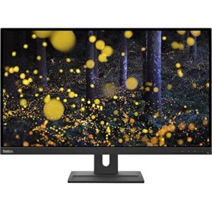 Lenovo ThinkVision E27q-20 27" WQHD WLED LCD Monitor - 16:9 - Raven Black, 14.5"x24.2"x1.8"