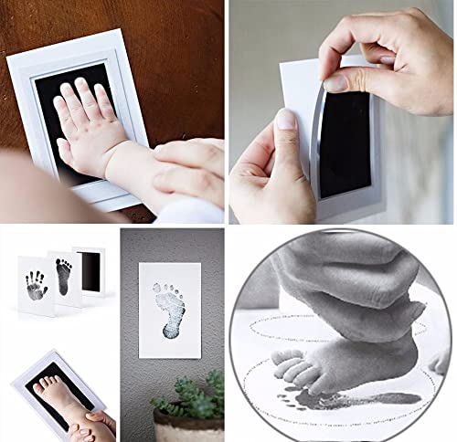 Veltec Inkless Newborn Baby Footprint or Handprint, Pet Paw Prints, Safe Clean Ink Pad - Black