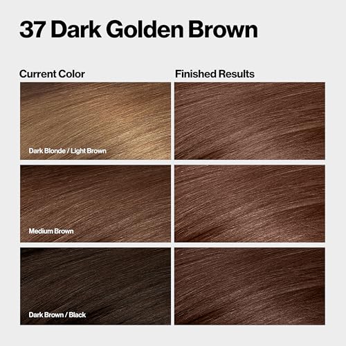 Revlon Permanent Hair Color, Permanent Brown Hair Dye, Colorsilk with 100% Gray Coverage, Ammonia-Free, Keratin and Amino Acids, Brown Shades (Pack of 3)