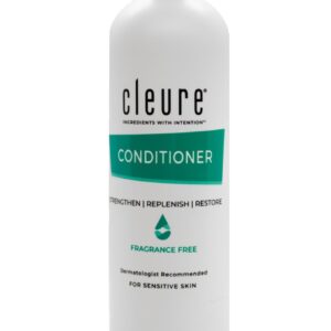 Cleure Hydrating Fragrance Free Conditioner - Hypoallergenic, SLS Free & Paraben Free - Unscented (12 Fl Oz, Pack of 1)