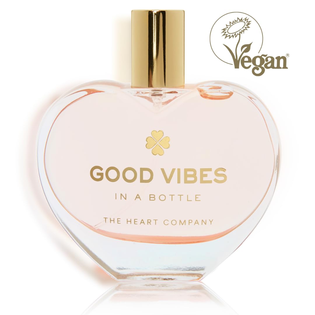 THE HEART COMPANY | Good Vibes in a bottle | Vegan Gourmand Perfume for women | Fruity Women's Eau de Parfum | Sweet Fragrance 75ml - 2.5 fl oz.