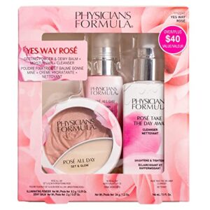 physicians formula yes way rosé balm, brightening rose, 0.94 lbs