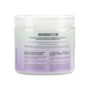 eden bodyworks lavender aloe anti-breakage deep conditioner (16 oz) - hair treatment to strengthen & enhance hair elasticity