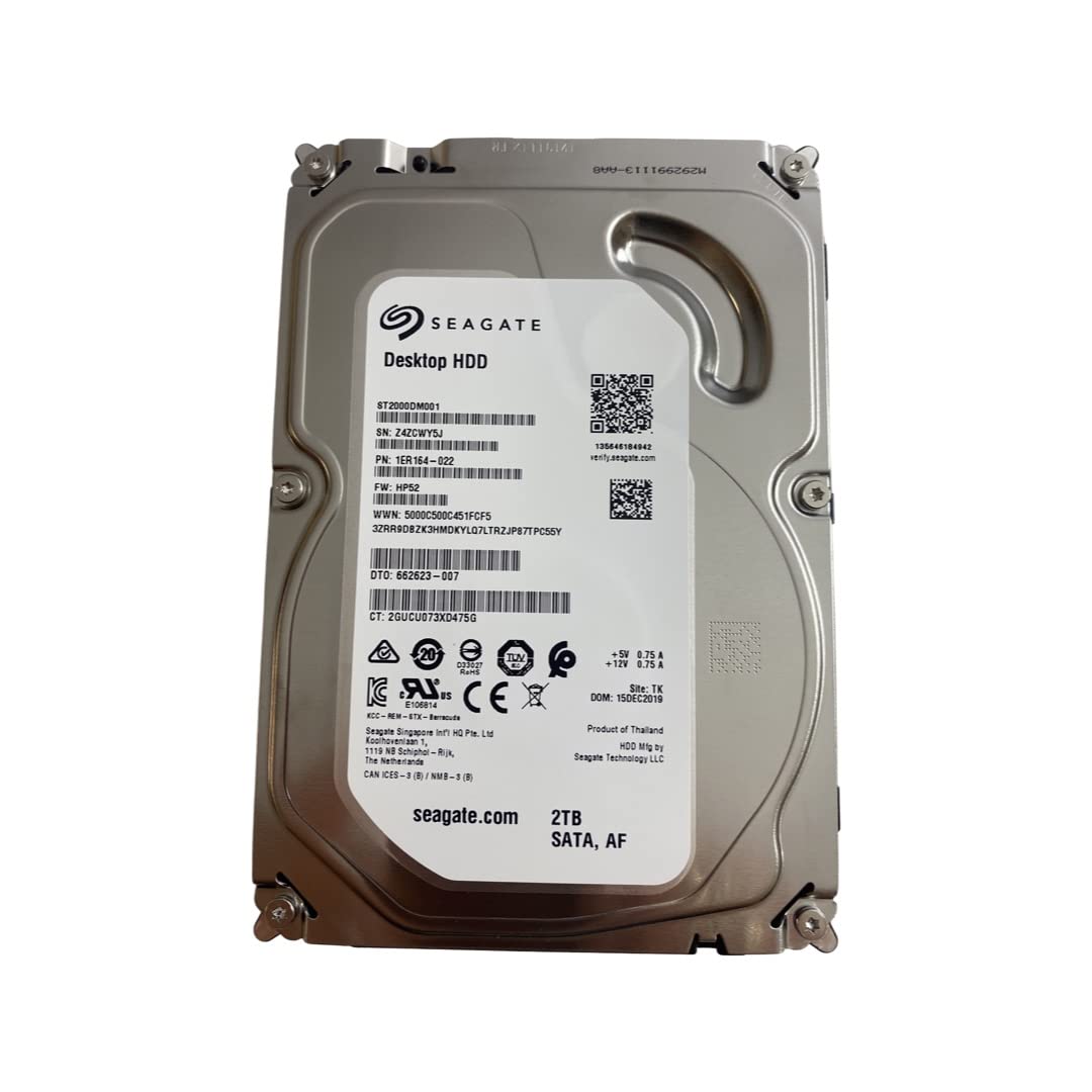 HP SGT ST2000DM001 2TB SATA 1ER164-022 HDD 662623-007 FW HP52