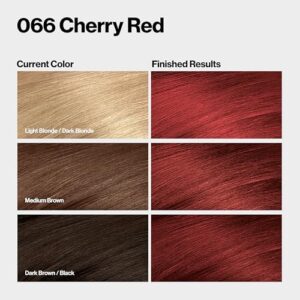 Revlon Permanent Hair Color, Permanent Red Hair Dye, Colorsilk with 100% Gray Coverage, Ammonia-Free, Keratin and Amino Acids, Red Shades (Pack of 3)